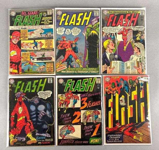 Group of 6 DC The Flash Comic Books - Matthew Bullock Auctioneers