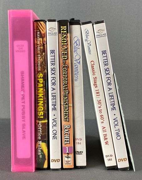 Group Of 8 Assorted Adult Dvd And Vhs Tapes Matthew Bullock Auctioneers