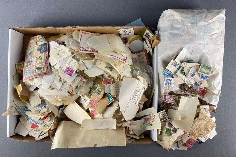 Large Group of Assorted Stamps - Matthew Bullock Auctioneers