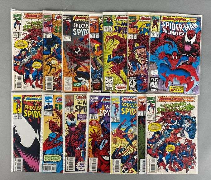 Group of 14 Marvel Spider-Man Maximum Carnage Comic Books - Matthew ...