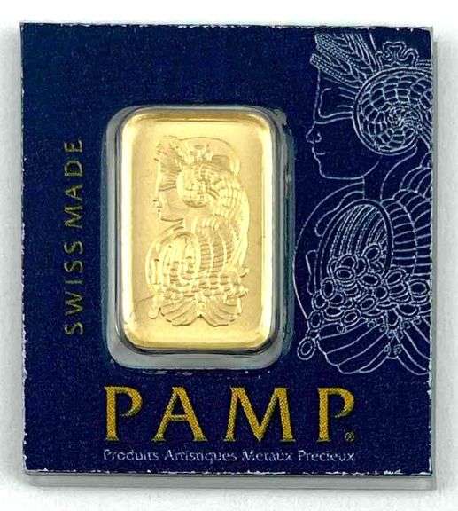 Pamp Suisse .9999 fine Gold 1 Gram Ingot/Bar in Card - Matthew Bullock ...