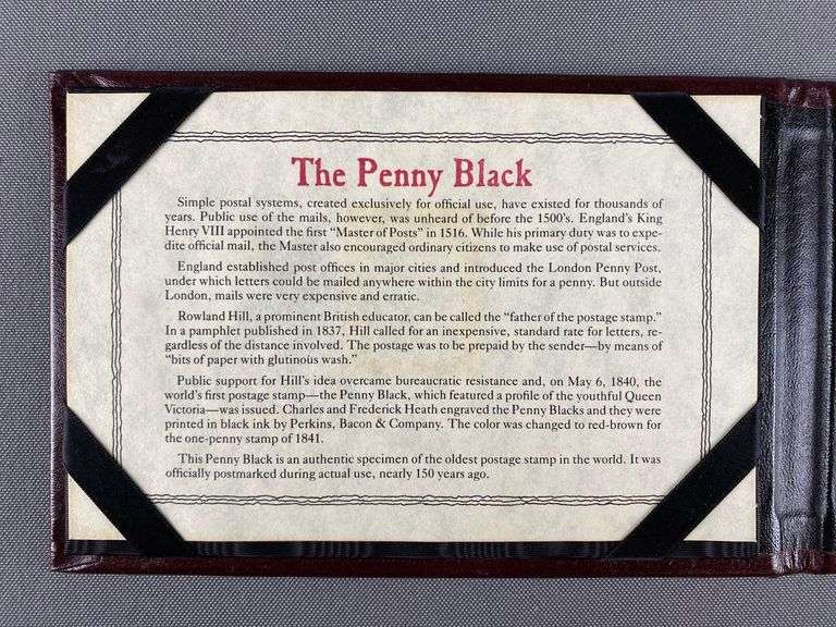 The Penny Black Stamp - Matthew Bullock Auctioneers