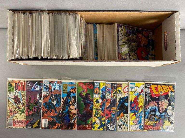 Long Box of Marvel/Image/Malibu Comic Books - Matthew Bullock Auctioneers