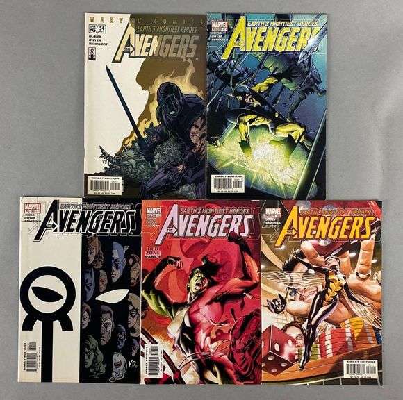 Group of 5 Marvel The Avengers Direct Edition Comic Books - Matthew ...
