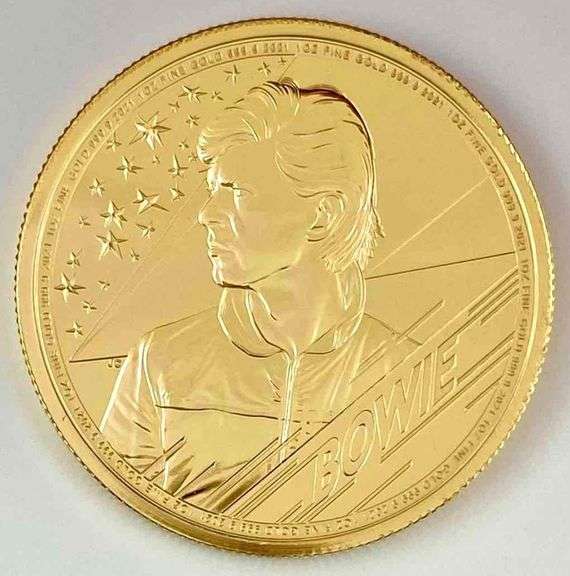 Great Britain UK 2021 £50 Music Legends DAVID BOWIE .9999 Gold Proof ...