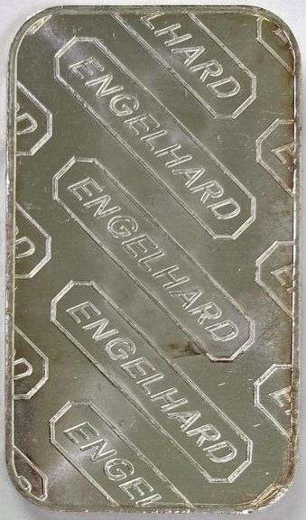 Engelhard E Logo Cast Vertical 1oz. .999 Fine Silver Ingot/Bar ...