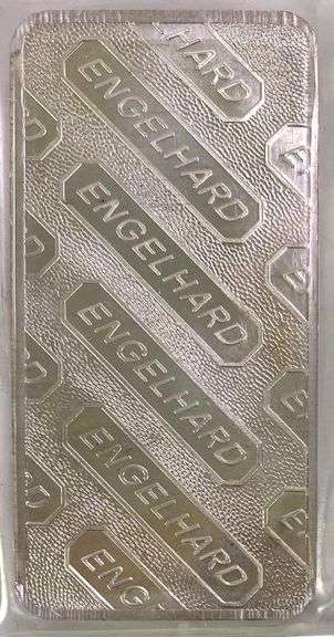 Engelhard E Logo Cast Vertical 10oz. .999 Fine Silver Ingot/Bar ...