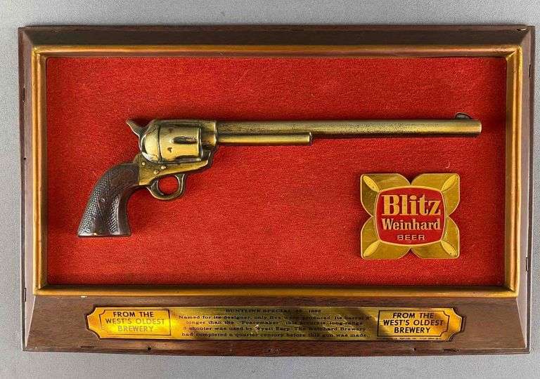 Vintage Blitz Weinhard Beer Advertising Sign - Matthew Bullock Auctioneers