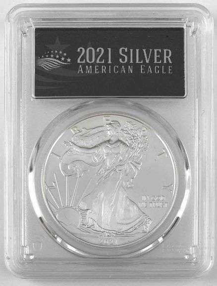 Special Black Label 2021 US Silver Eagle Heraldic Eagle Type 1 PCGS MS70 First Strike - Matthew ...