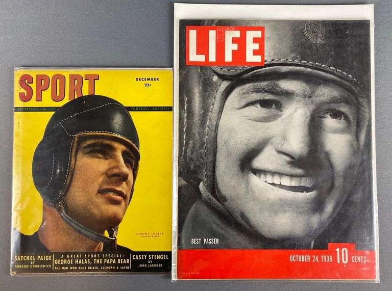 Group of 2 Early Chicago Bears Covers for Life and Sport Magazine ...