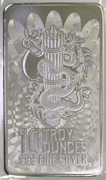 Liberty and Unity Vertical 10oz. 999 Fine Silver Ingot/Bar - Matthew ...