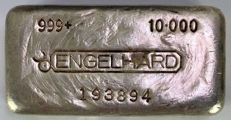 RARE Bullseye Log Canadian Floating Decimal Engelhard Horizontal 10oz ...