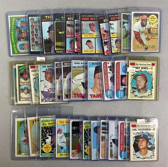 Group of 33 - 1967 - 71 Topps Baseball HOFs Stars and Leaders - Matthew ...