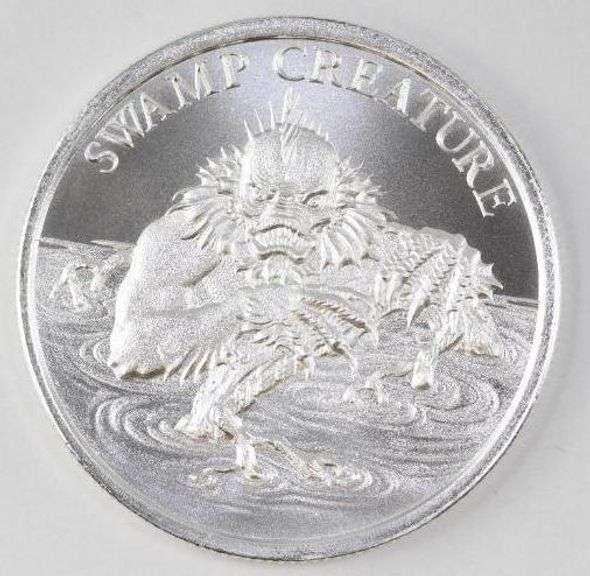 2021 Intaglio Mint Swamp Creature 1oz. .999 Fine Silver - Matthew ...