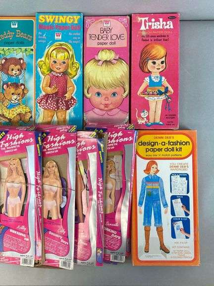 Group of 11 Assorted Paper Doll Box Sets - Matthew Bullock Auctioneers