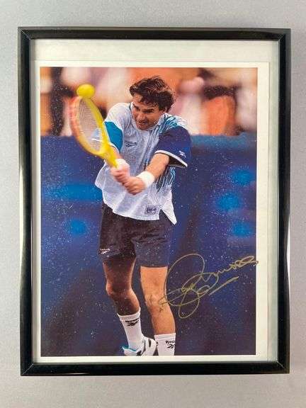 Jimmy Conners Signed and Framed 8x10 Photo - Matthew Bullock Auctioneers
