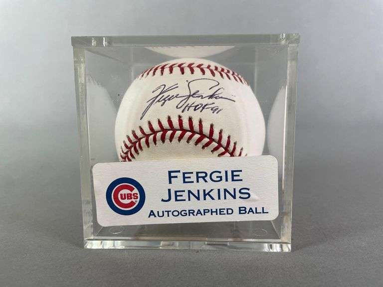 Fergie Jenkins Signed Baseball - Matthew Bullock Auctioneers