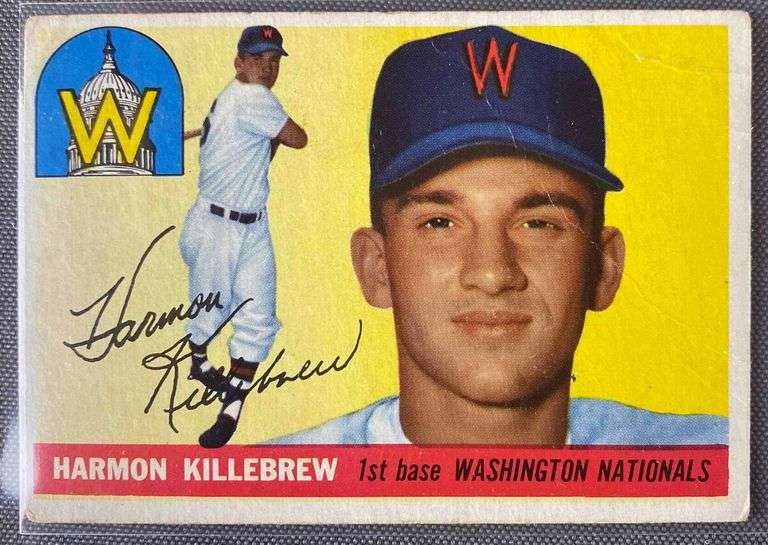 1955 Topps Harmon Killebrew #124 Rookie - Matthew Bullock Auctioneers