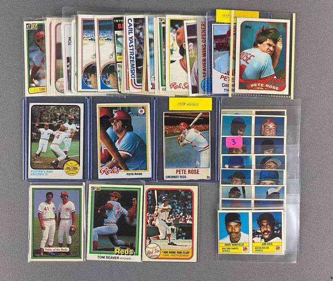 Group of 30 1970s - 80s HOF Baseball cards + 1986 Dormans Cheese ...