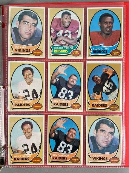 250+ 1970 Topps Football Cards with HOFs Stars and Rookies - Matthew ...