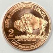 Roll of 20 1 oz Copper Lakota Native American indian Rounds - Matthew ...