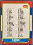 1986 Fleer Basketball Checklist #132 - Matthew Bullock Auctioneers