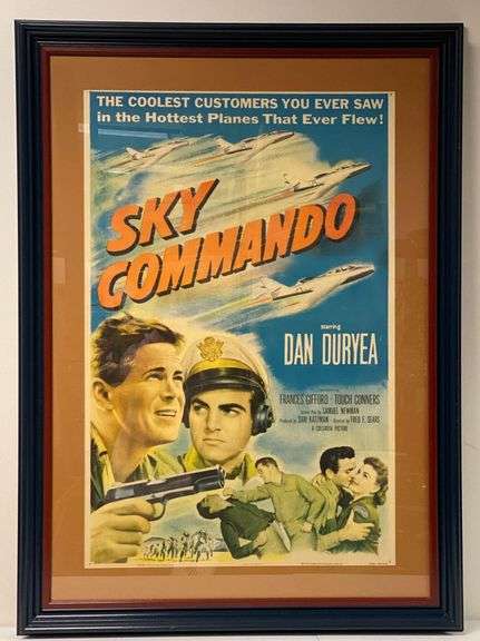 Sky Commando Framed Movie Poster - Matthew Bullock Auctioneers
