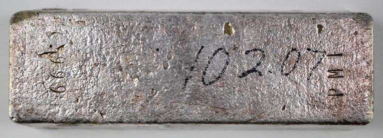 PMI 102oz. .999 Fine Silver Ingot/Bar - Matthew Bullock Auctioneers