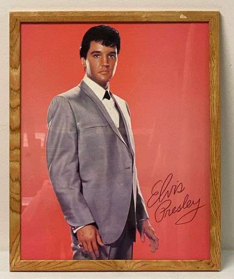 Framed Elvis Presley Photo Print - Matthew Bullock Auctioneers