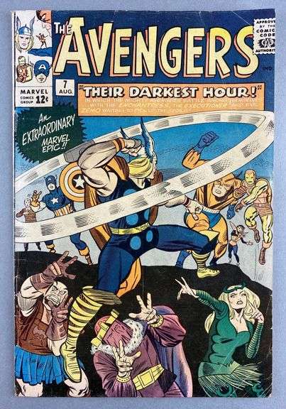 Marvel Comics The Avengers No. 7 - Matthew Bullock Auctioneers