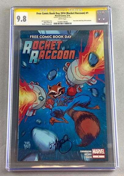 Signed CGC Graded Marvel Comics Rocket Raccoon No. 1 - Matthew Bullock ...
