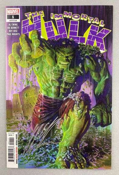 Signed Marvel Comics The Immortal Hulk No. 1 - Matthew Bullock Auctioneers