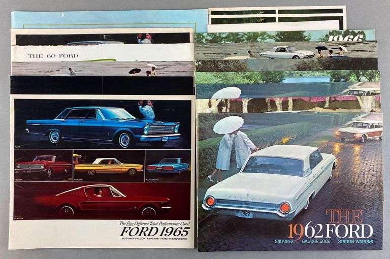 Group of 1960s Ford Automobile Brochures - Matthew Bullock Auctioneers