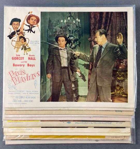 Group of 10 Plus Bowery Boys Lobby Card Sets - Matthew Bullock Auctioneers