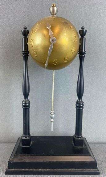 Globe Clock Co Worlds Fair Ball Clock - Matthew Bullock Auctioneers