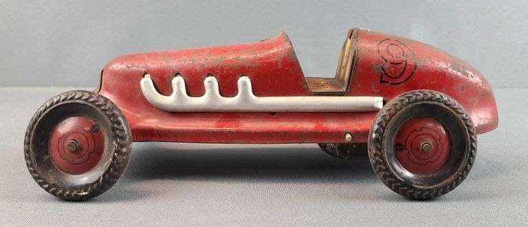 Marx Pressed Steel Racing Car - Matthew Bullock Auctioneers