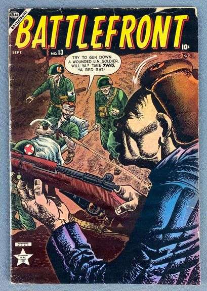 Atlas Comics Battle Front No. 13 - Matthew Bullock Auctioneers