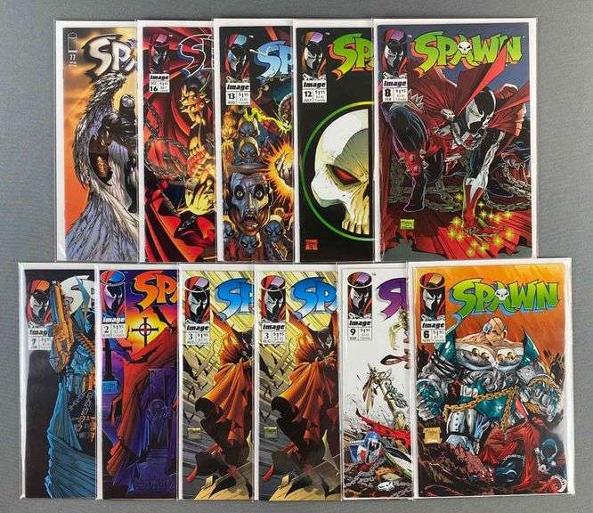 Group of 11 Malibu Comics Spawn Comic Books - Matthew Bullock Auctioneers
