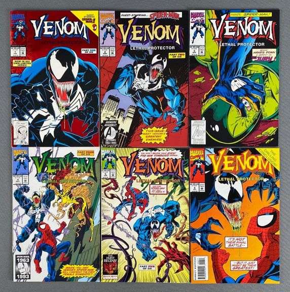 Group of 6 Marvel Comics Venom Comic Books - Matthew Bullock Auctioneers