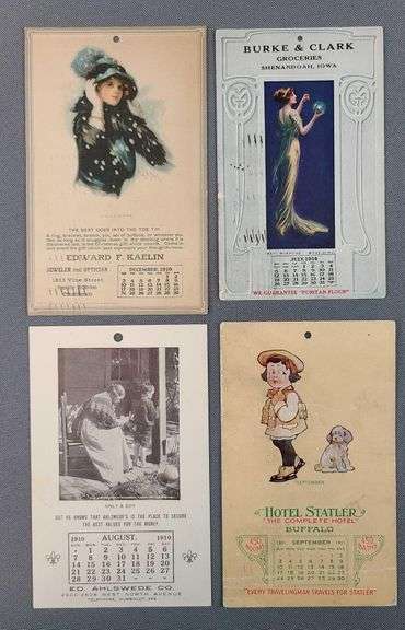 Postcards - Month Calendars - Matthew Bullock Auctioneers