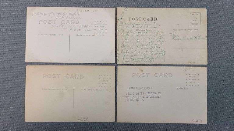 Postcards - Illinois Real Photo - Matthew Bullock Auctioneers