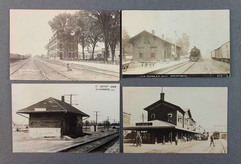 Postcards - Illinois Real Photo - Matthew Bullock Auctioneers