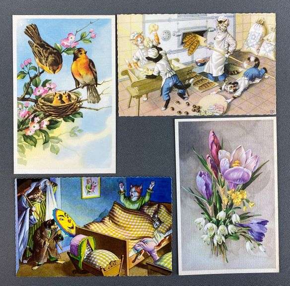 Postcards - Alfred Mainzer Signed - Matthew Bullock Auctioneers