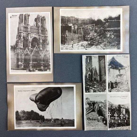 Postcards - WW1 Military Real Photo - Matthew Bullock Auctioneers