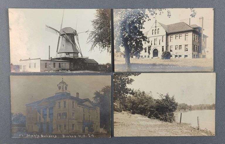 Postcards - Illinois Real Photo - Matthew Bullock Auctioneers