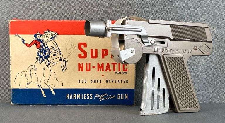 Super Nu-Matic Paper Buster Gun - Matthew Bullock Auctioneers