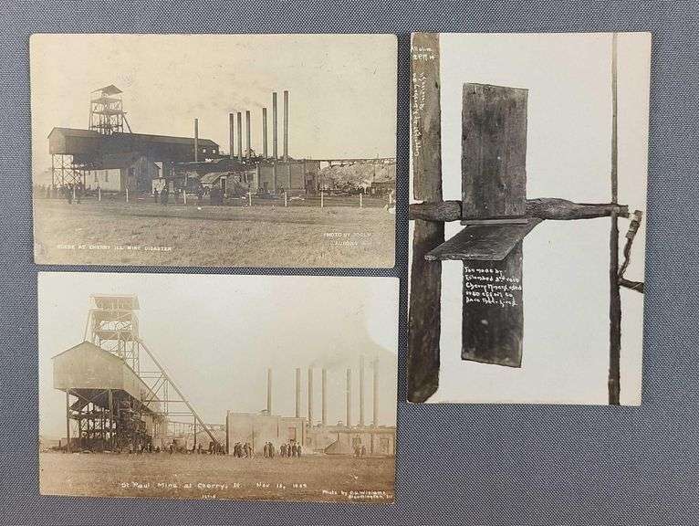 Postcards - Real Photo Cherry Mine Disaster - Matthew Bullock Auctioneers