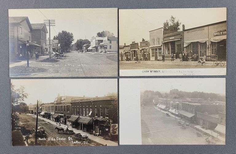 Postcards - Illinois Real Photo - Matthew Bullock Auctioneers