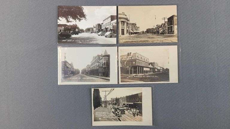 Postcards - Illinois Real Photo - Matthew Bullock Auctioneers