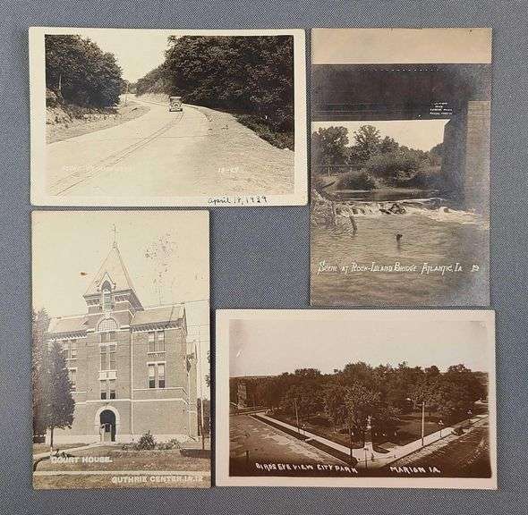 Postcards - Iowa Real Photo - Matthew Bullock Auctioneers